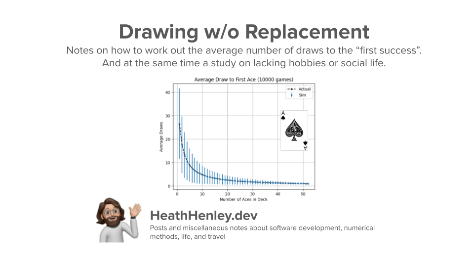 Drawing Cards without Replacement